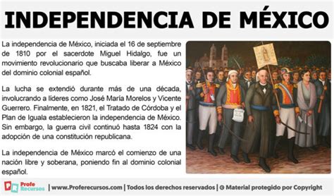 Resumen de La Independencia de México