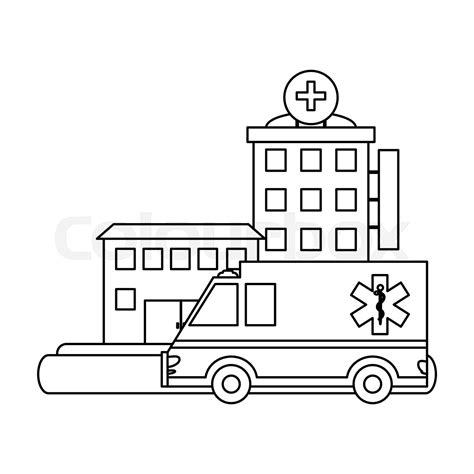 Hospital Fenster Design Stock Vektor Colourbox
