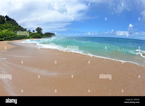 Haena Beach Kauai Hawaii USA Stock Photo Alamy