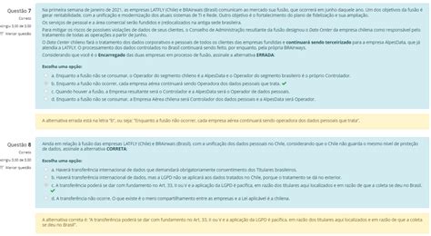 Fundamentos da LGPD ENAP Respostas dos Exercícios Lei Geral de