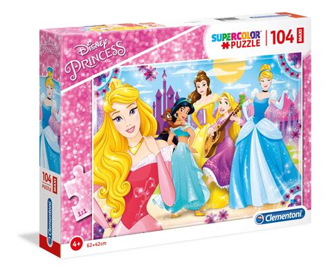 Disney Princess 104 Pcs Supercolor Puzzle Clementoni