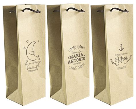 Bolsa Kraft Botellas Ideas Originales Para Envolver Regalos