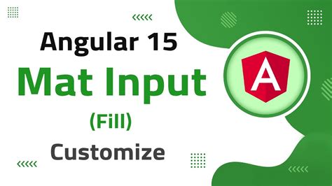 Mat Form Field Fill Customization In Angular Angular Material