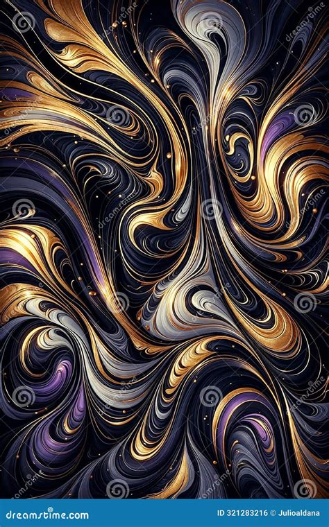 Arte Fluido Abstracto De Lujo Mezcla De Fondo De Pinturas Azules Y