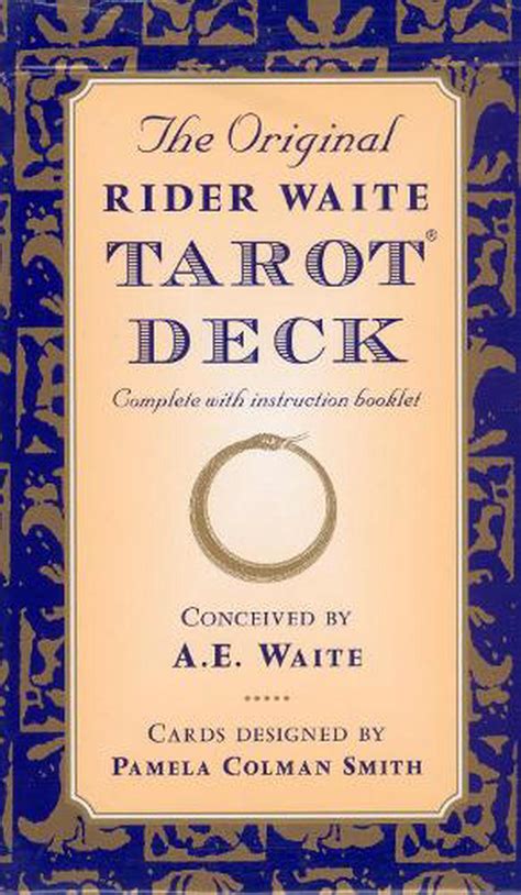 The Original Rider Waite Tarot Deck By A E Waite Paperback