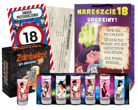 Śmieszny Prezent na 18 Urodziny dla Chłopaka Prezent na 18 Urodziny