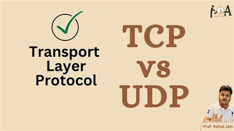 transport layer protocol tcp vs udp computer networks lectures youtube