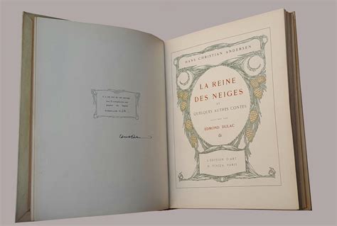 La Reine des neiges et quelques autres contes Exemplaire numéroté sur