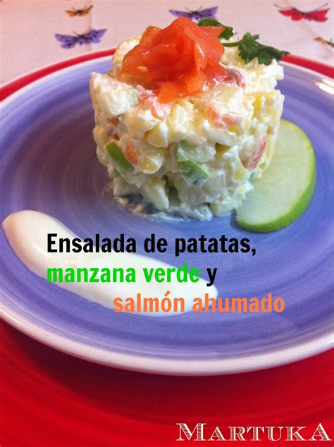 Las recetas de Martuka Ensalada De Patatas Con Manzana Verde Y Salmón