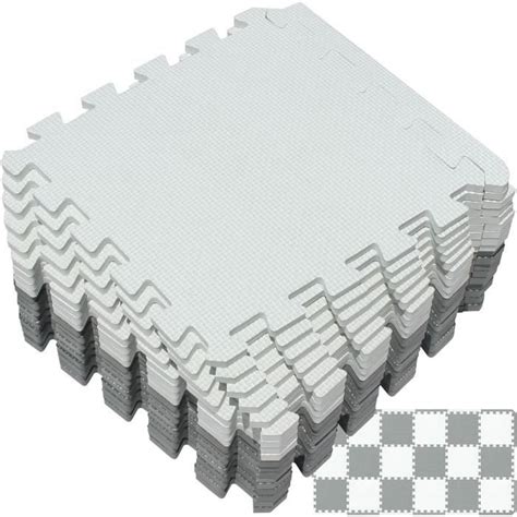 18 Dalles Tapis Puzzle Mousse De Sol Pour Enfant À Bord Droit Tapis D