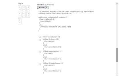 solved page 1 given the following method 2 public static