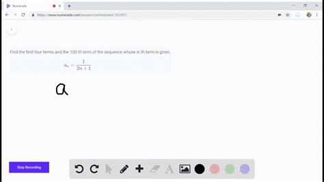 solved terms of a sequence find the first four terms and the 100 th term of the sequence whose n