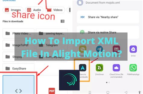 How To Import XML File In Alight Motion IOS Android AMA