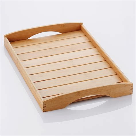 Point Virgule Plateau De Service En Bambou Decoratif Plateau Repas