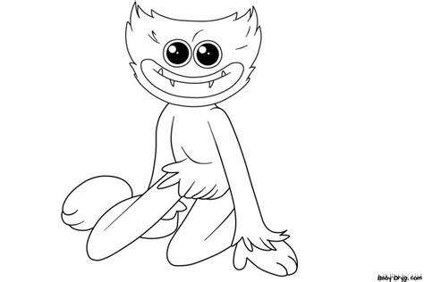 Huggy Wuggy Coloring Picture Coloring Huggy Wuggy Printout