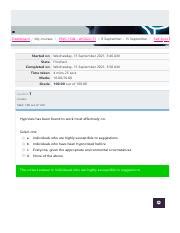 PYSC 1504 Self Quiz Unit 2 Attempt 1 Review Pdf Dashboard My