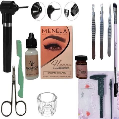 Kit Completo Sobrancelha Rena Menela E Materiais Completo Frete grátis