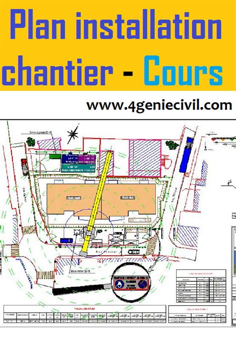 Cours génie civil Installation de chantier cours complet en