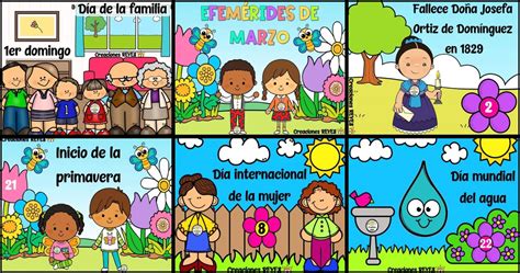 EFEMÉRIDES DE MARZO NUEVOS DISEÑOS 2022 Imagenes Educativas
