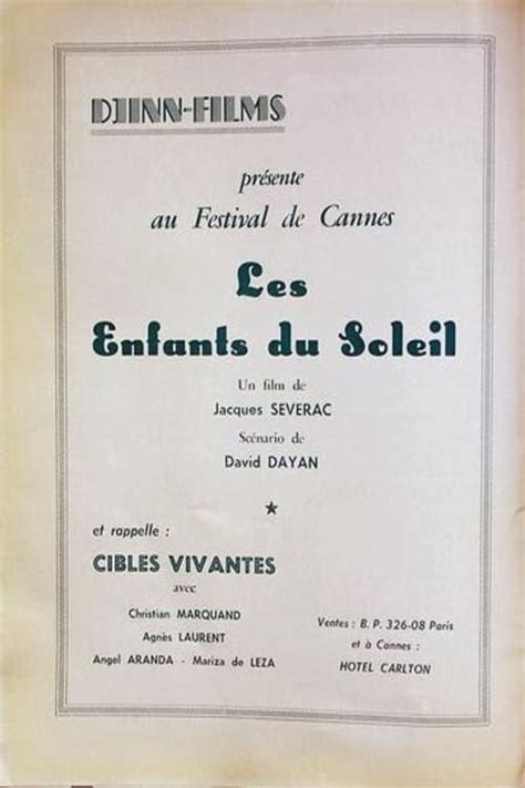 Les Enfants Du Soleil Film SensCritique