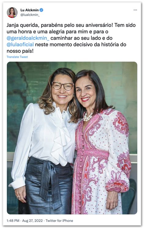 Janja completa 56 anos e políticos dão parabéns à mulher de Lula