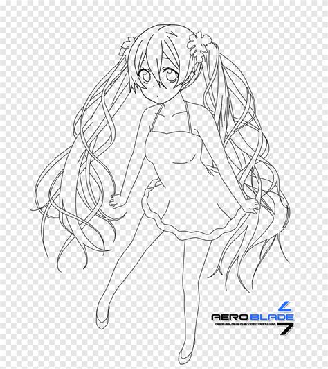 Line Art Sketch Drawing Illustration Anime Lineart White Face Png