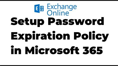 32 How To Setup Password Expiration Policy In Microsoft 365 YouTube