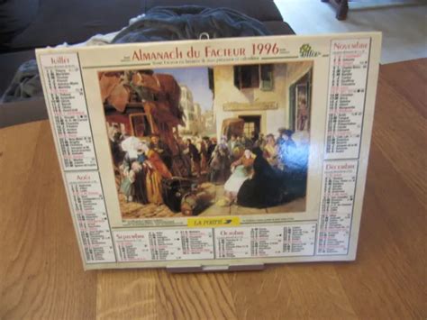 CALENDRIERS DES POSTES PTT Almanach Année 1996 Musée de la Poste EUR