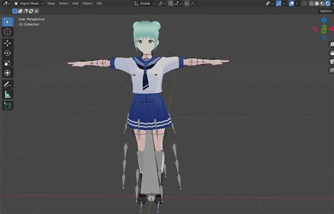 [blender] import vrm file styly