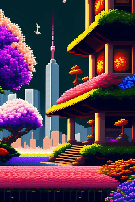 Lexica Pixel Art Tokyo 3d Pixel Art 4k Wallpaper Incredible Pixel