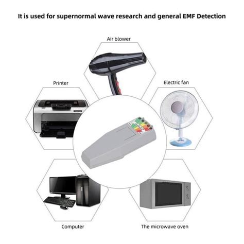 SAL Mètre EMF Testeur de Champ Magnétique ABS Portable de Bureau de