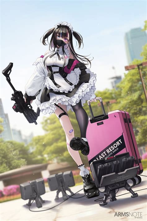 Mine Laying Maid Arms Note Drawn By Fukai Ryosuke Danbooru