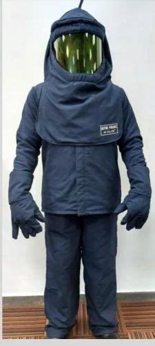 Jacket Trouser Navy Blue Arc Flash Suit For Industrial Size Free