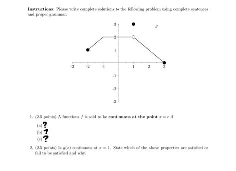 solved instructions please write complete solutions to the