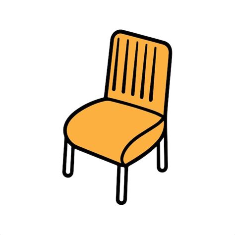 Ilustración de la silla vectorial Vector Premium
