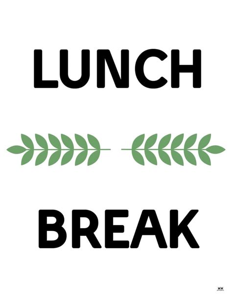 Out To Lunch Signs 15 FREE Signs Printabulls