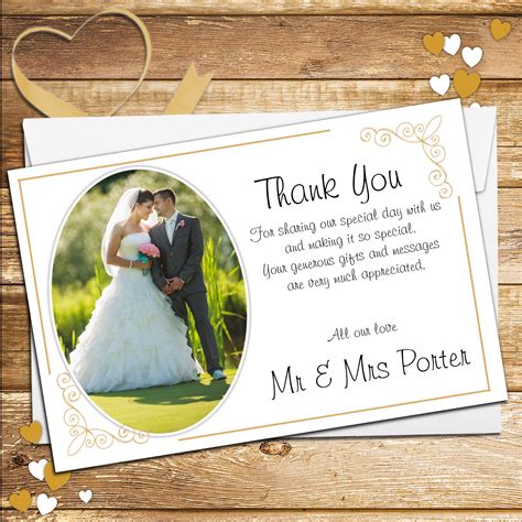 Free Wedding Thank You Card Template
