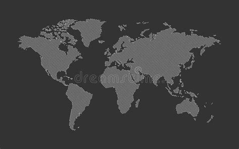 Mapa de mundo pontilhado ilustração do vetor Ilustração de moderno