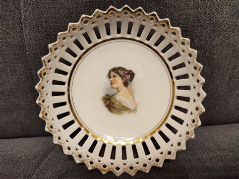 Talerzyk ażurowy ze starej porcelany Opole OLX pl