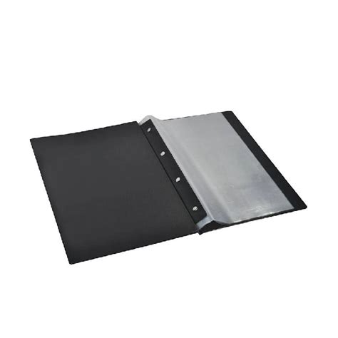 Pasta Catálogo Ofício Preto 50 Plásticos ACP 122 Papelaria Criativa