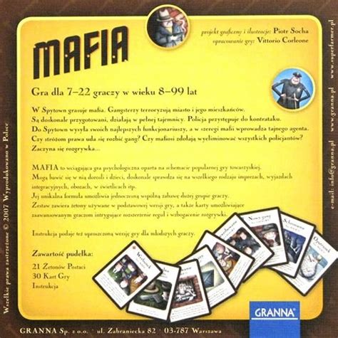 Mafia Gra Karciana Niska Cena Na Allegro Pl