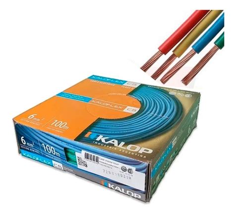 Cable Unipolar Kalop Normalizado 6mm C5 X3 Rollos Colores ELECTRO PINAMAR