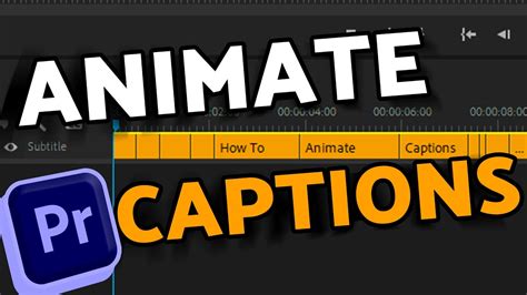 How To Animate Captions In Adobe Premiere Pro CC 2023 YouTube