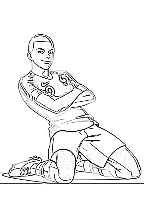 Coloriages Mbappé à imprimer