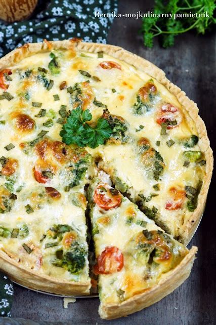 Tarta z kurczakiem i brokułami Bernika mój kulinarny pamiętnik
