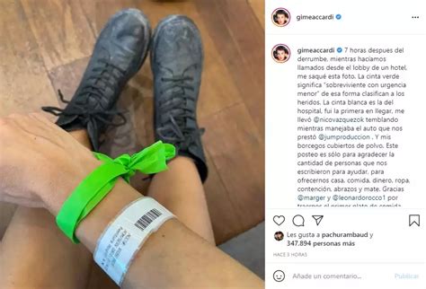 Las Desgarradoras Palabras De Gime Accardi Sobre El Derrumbe Del