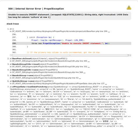 Installation Sqlstate 22001 String Data Right Truncated 1406 Data Too Long Error