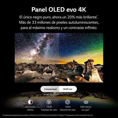 LG OLED55C31LA 55 OLED Evo UltraHD 4K HDR10 PcComponentes
