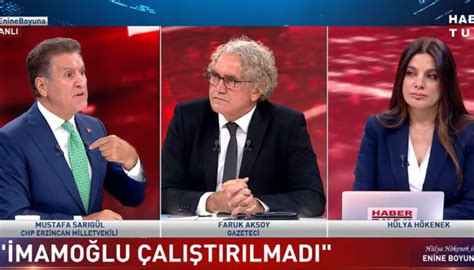Mustafa Sarıgül den canlı yayında Ekrem İmamoğlu açıklaması CHP de