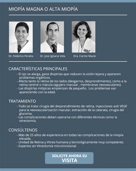 Qué es la Miopía Magna o Alta Miopía Tratamiento VERTE